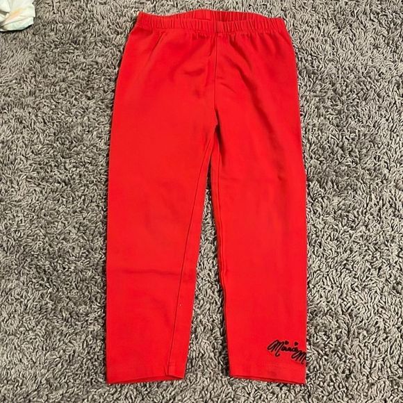 Disney | Bottoms | Authentic Disney Minnie Mouse Red Pants | Poshmark